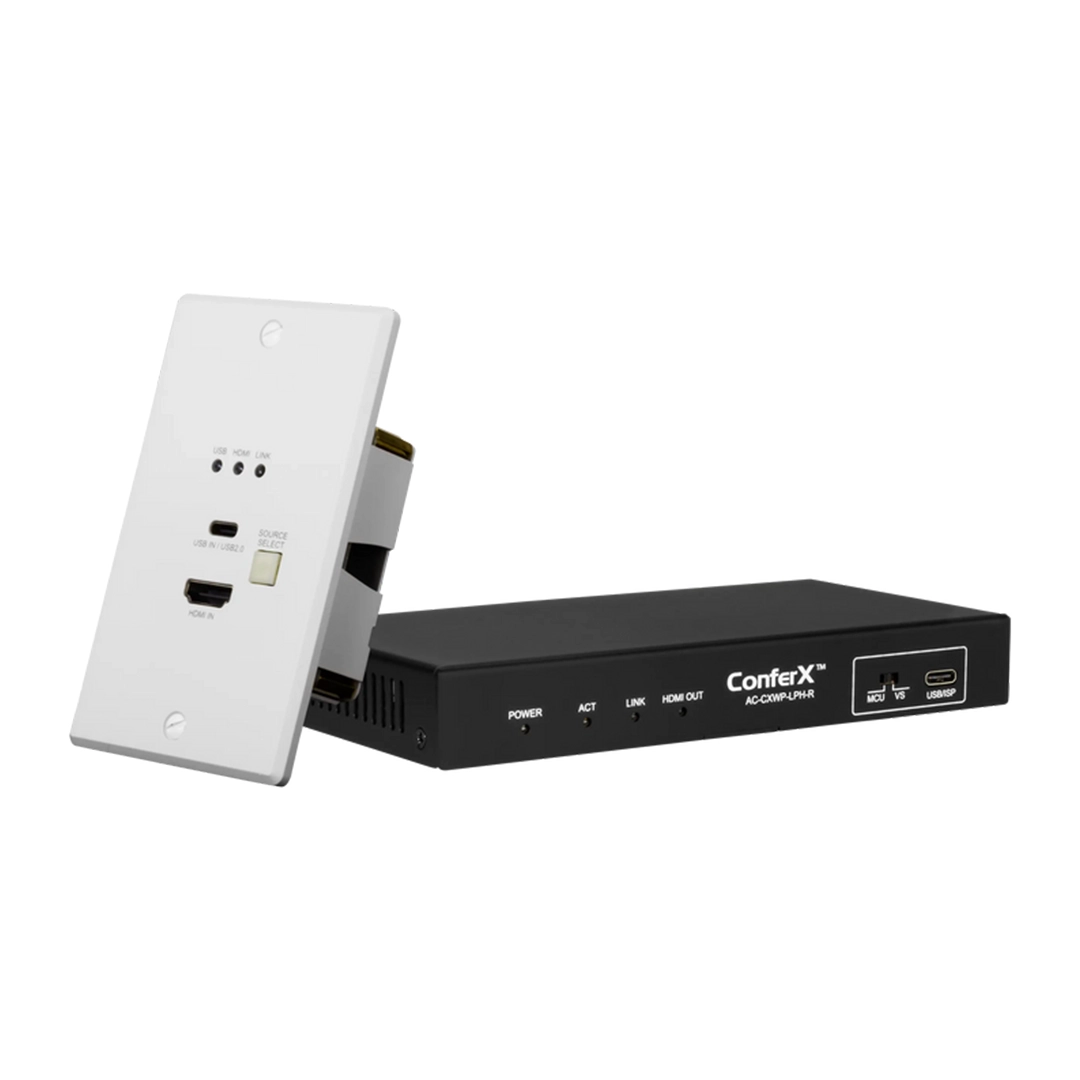 AVPro ConferX Low-Profile HDMI/USB-C Wall Plate Transmitter via HDBaseT ...