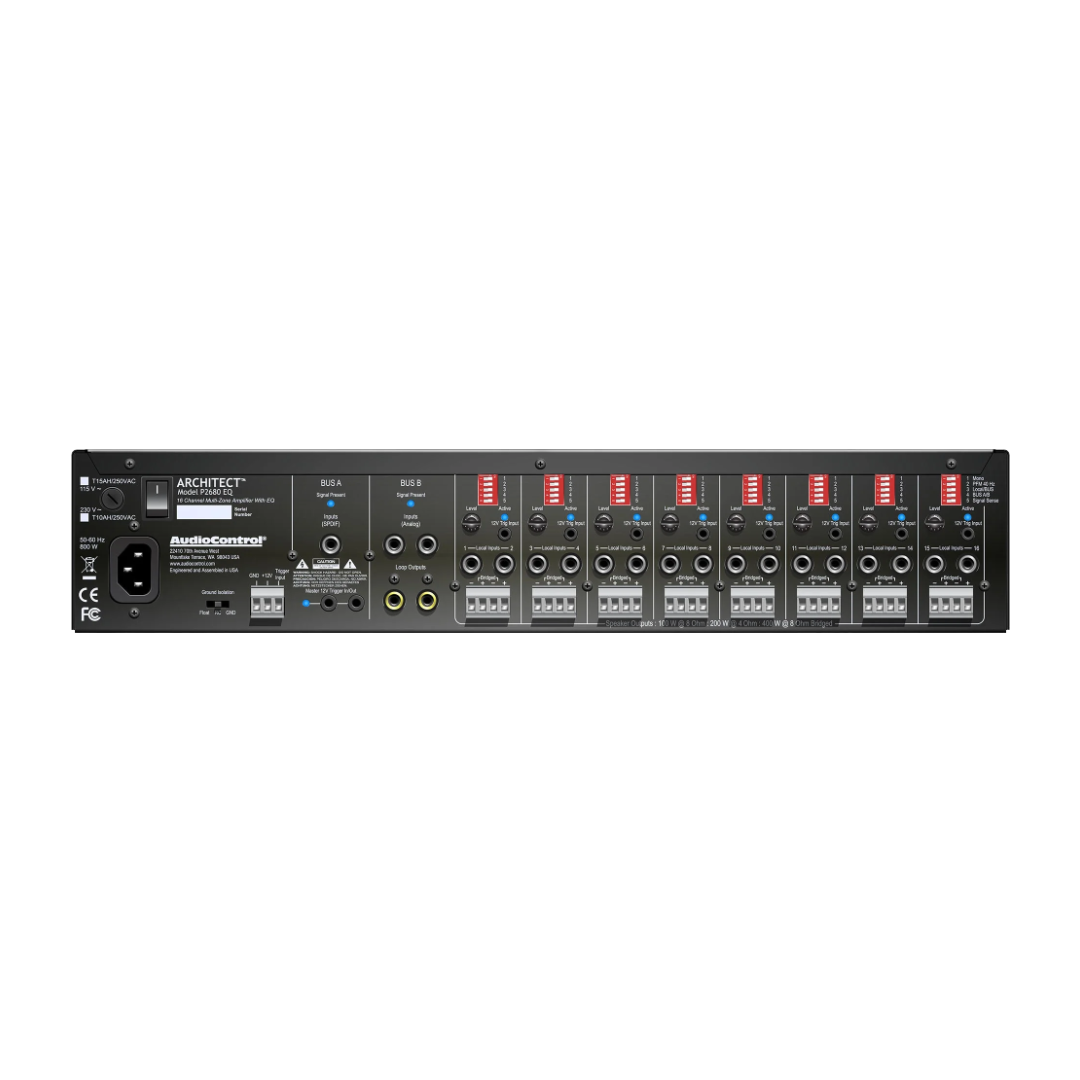 AudioControl 16-Channel High-Power Multi-Zone Amplifier with EQ | B2B ...