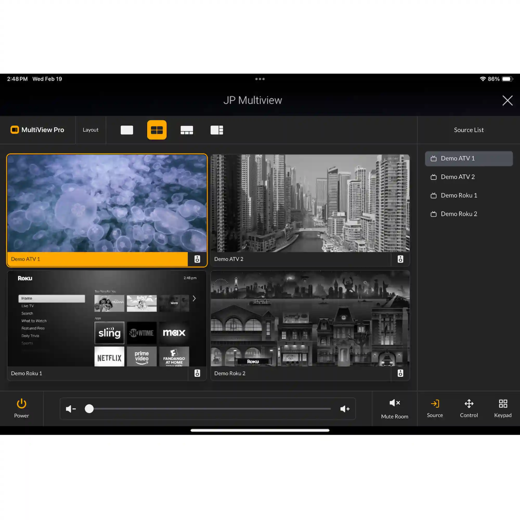 MultiView Pro - Tiler Control App for Control4 | B2B | Blackwire