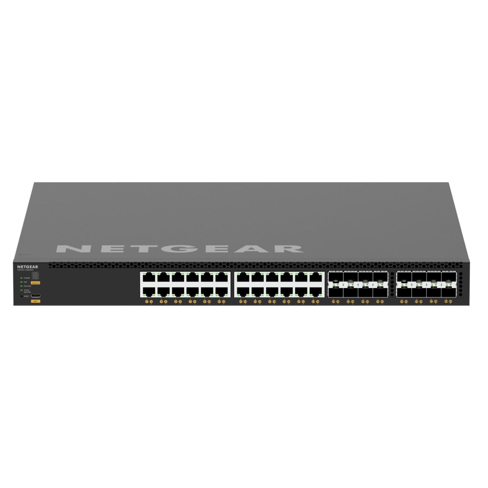Netgear AV 24 Port 10G POE++ W/ 8 10G SFP & 8 25G SFP XSM4340V Switch ...